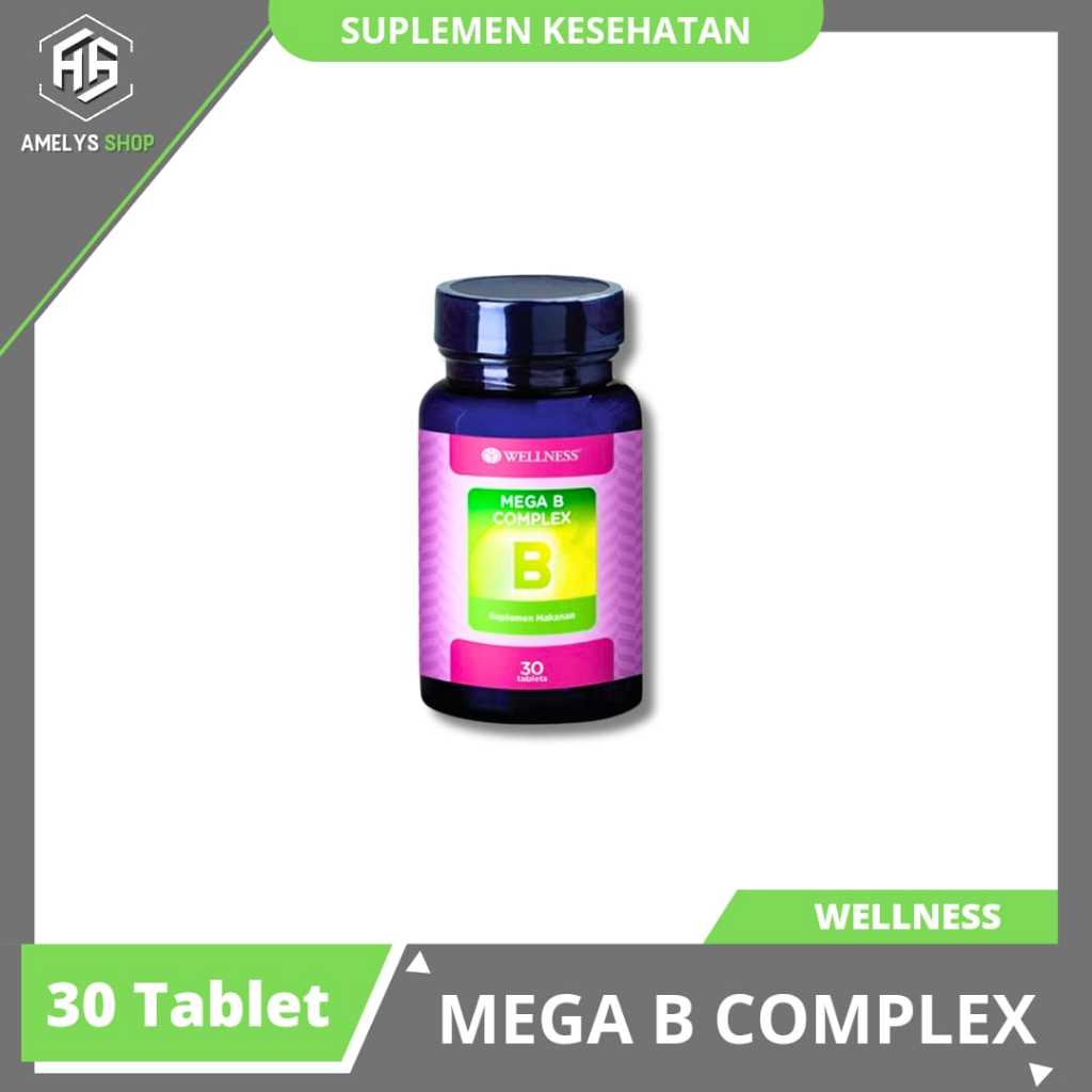 Jual Wellness - Mega B Complex isi 30 Tablets | Shopee Indonesia