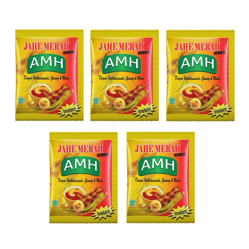 Jual AMH Jahe Merah 1 Renceng 10 Sachet | Shopee Indonesia