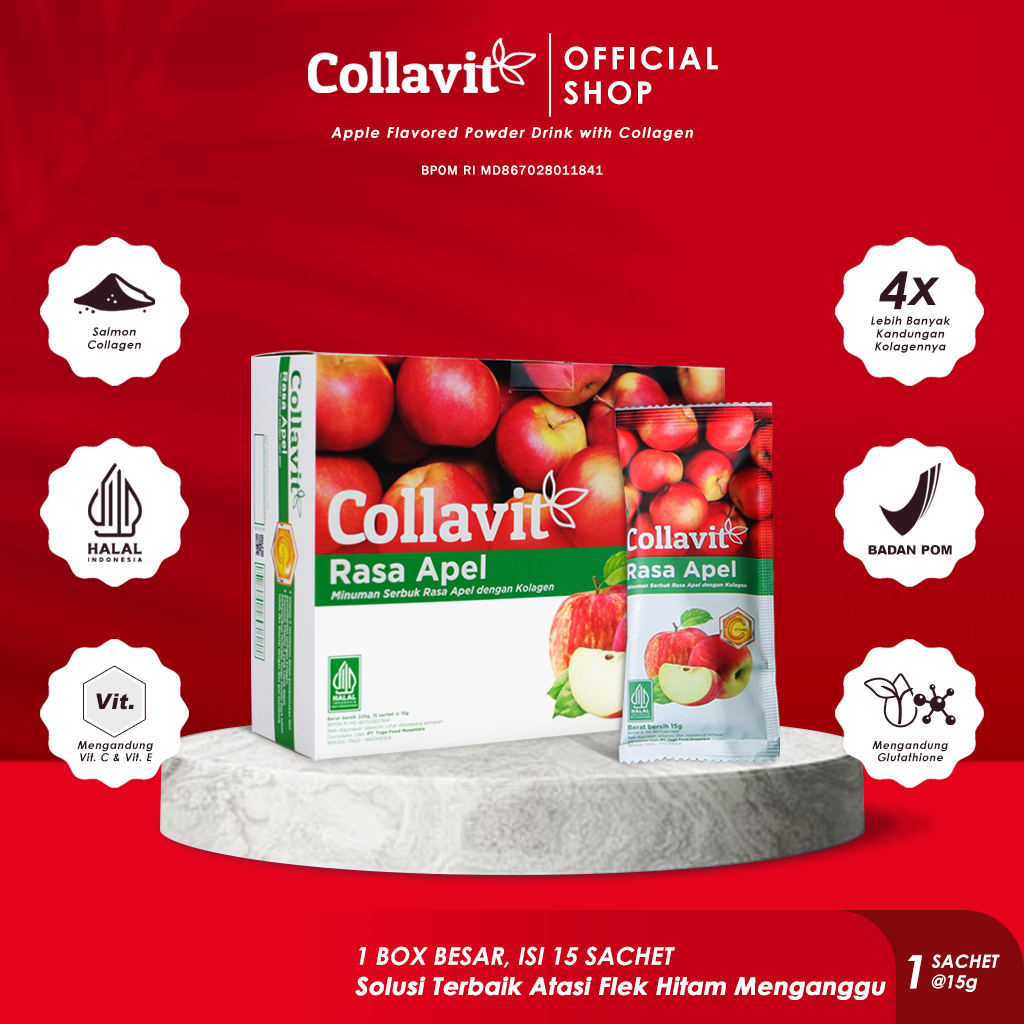 Jual COLLAVIT - Box Besar Isi 15 Sachet Collagen Drink | Bebas Flek ...