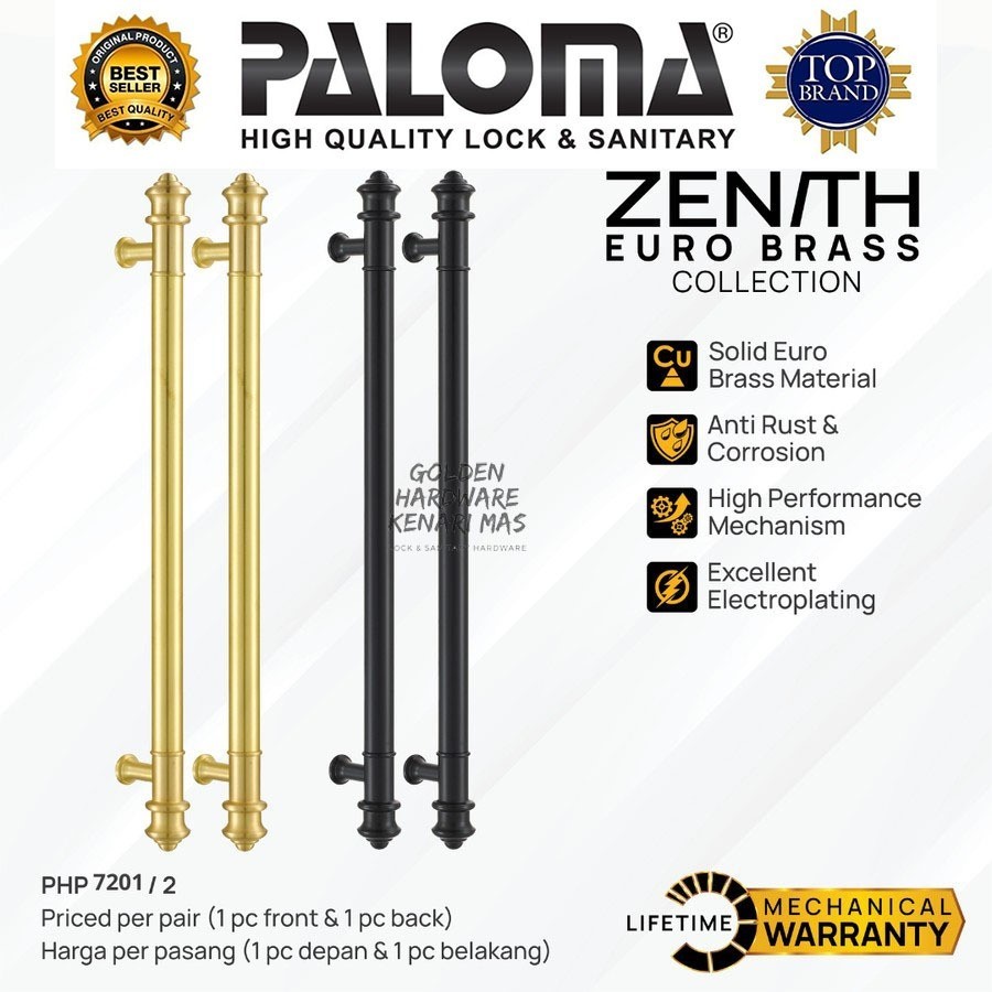 Jual PALOMA PHP 7201 7202 Series Pull Handle Pegangan Tarikan Gagang ...