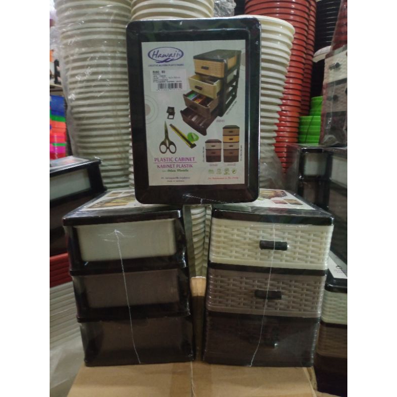 Jual Laci plastik Hawaii Mini / Susun 3 5050 / Laci Kabinet Mini Deluxe ...