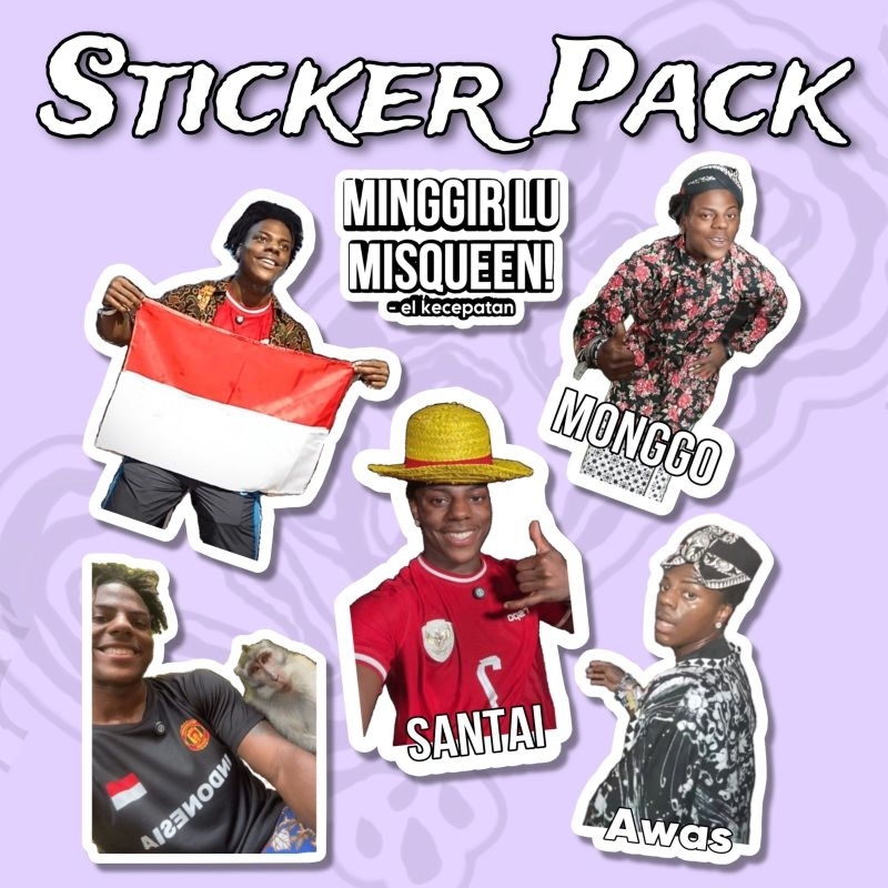 Jual Sticker IShowSpeed Meme Pack isi 6 pcs vinyl Waterproof | Shopee ...