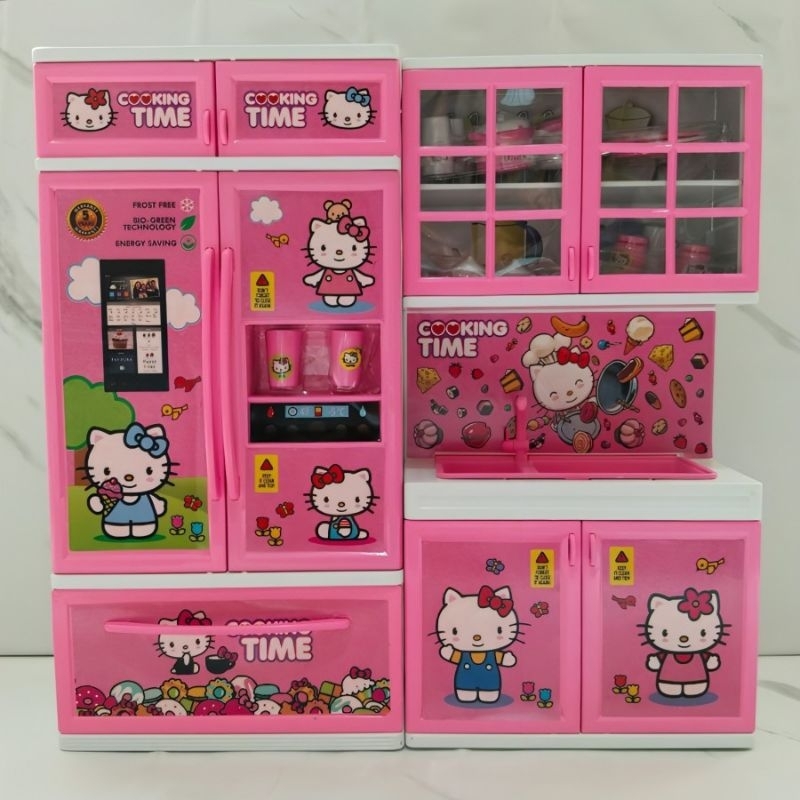 Jual Mainan Masak Masakan Happy Kitchen Set Hello Kitty Anak Perempuan ...