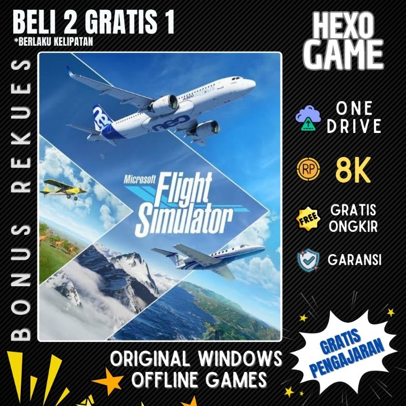 Jual Microsoft Flight Simulator - PC Game Sim - LINK DOWNLOAD - GAME ...