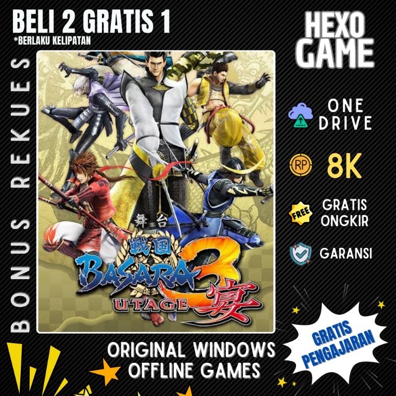Jual Sengoku Basara 3 Utage - PC Game Fight Adv - LINK DOWNLOAD - GAME LAPTOP - GAME KOMPUTER ...