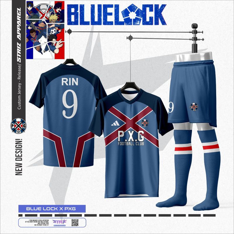 Jual STRIZ / 24 / PXG x Bluelock / Full Printing / Jersey Custom ...