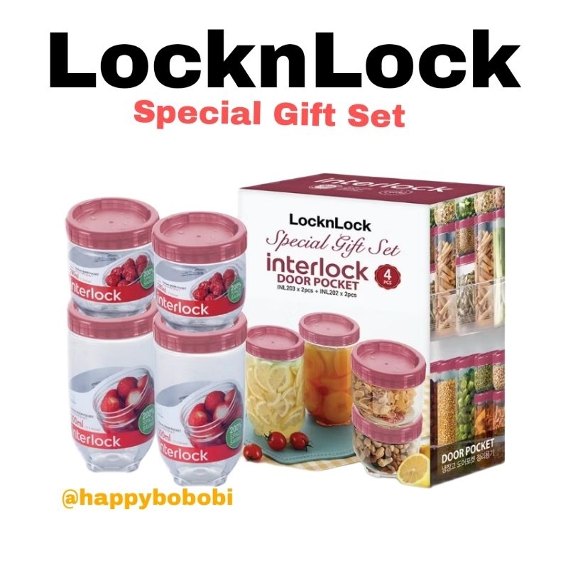 Jual Lock & Lock Interlock Door Pocket Special Gift Set | Shopee Indonesia