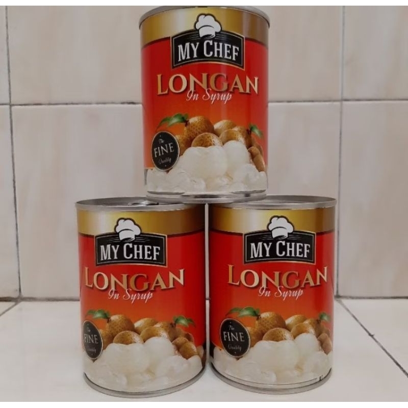 Jual MY CHEF LONGAN IN SYRUP 565gr / BUAH KELENGKENG / LONGAN MINUMAN ...