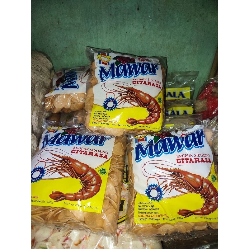 Jual Kerupuk udang Cap mawar 500gr | Shopee Indonesia