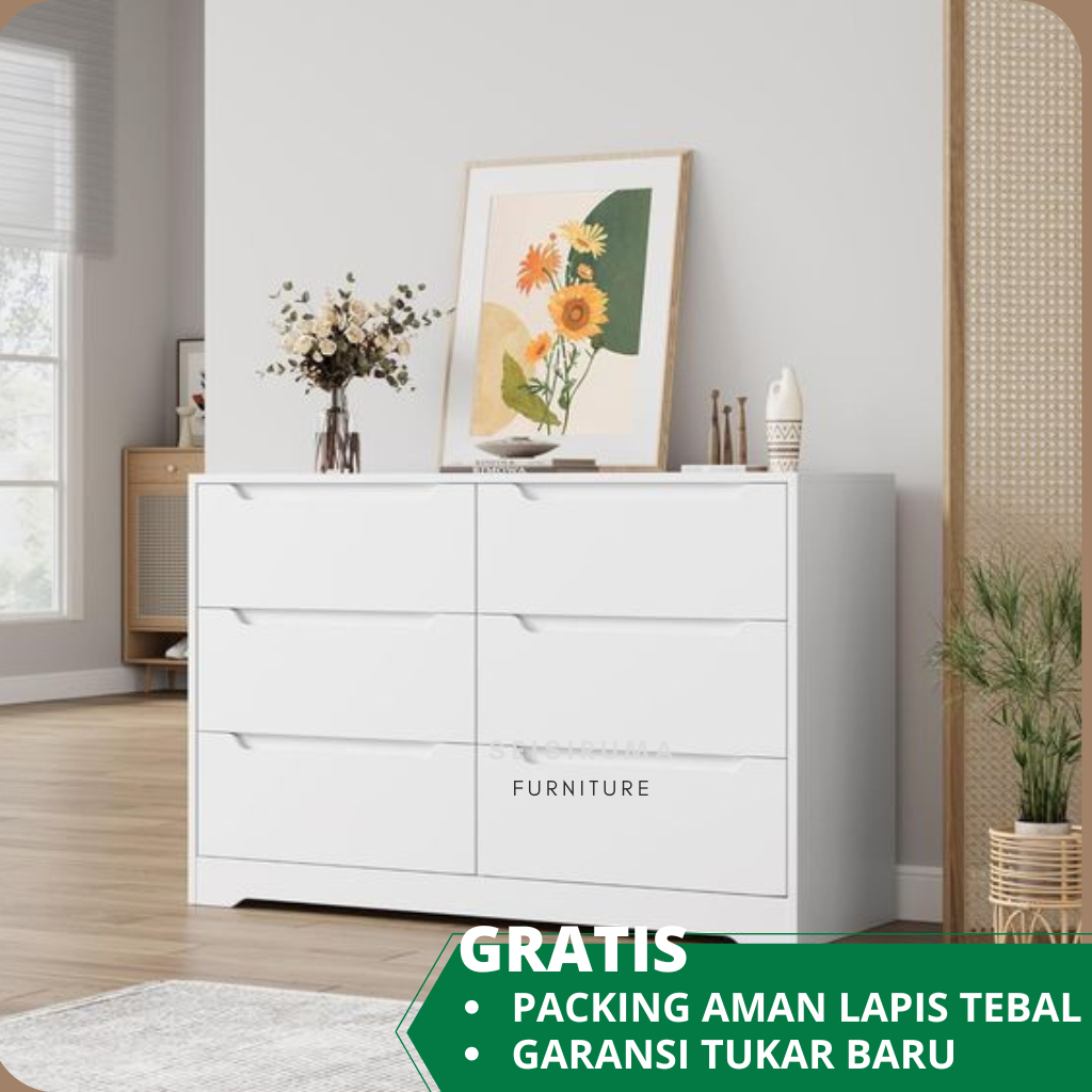 Jual Drawer Lemari Laci Serbaguna Meja Rias Kecil Modern dengan Desain ...