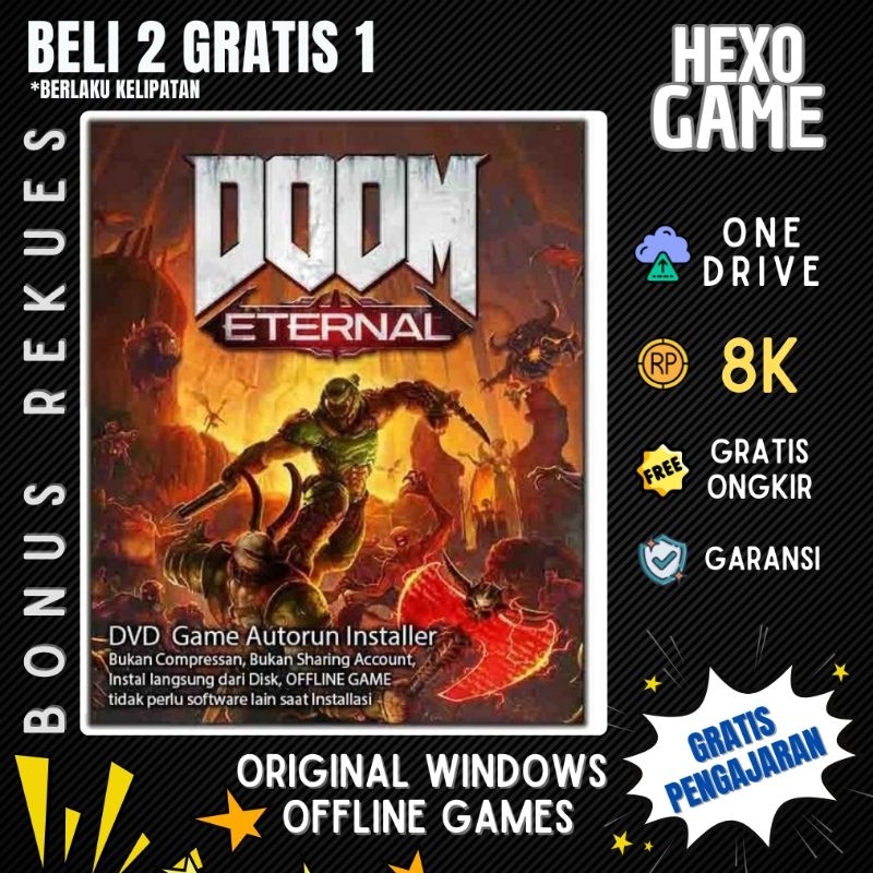 Jual DOOM Eternal - PC Game Adv Shoot - STANDAR, softcover - LINK ...