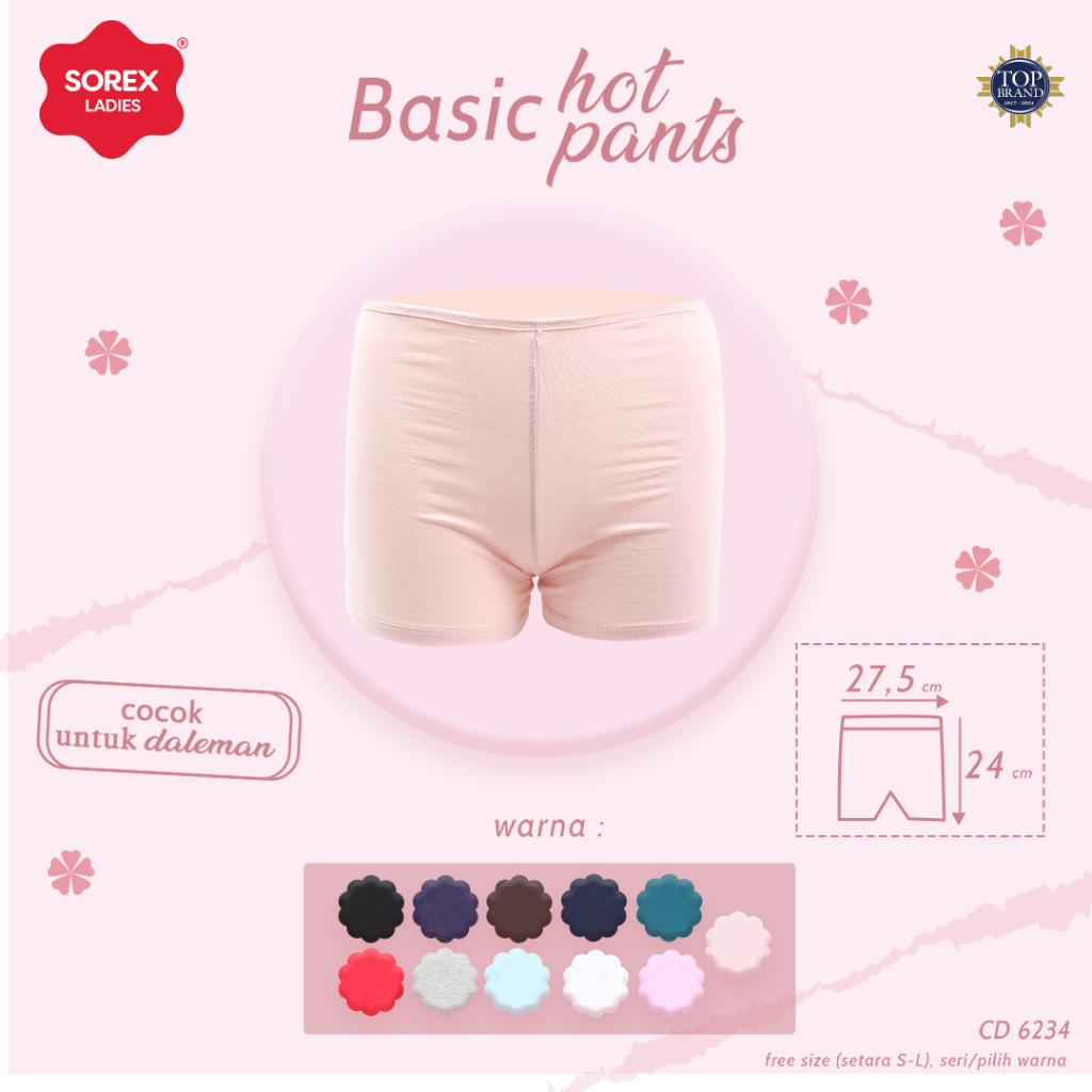 Jual Sorex CD Fashion Freesize Hotpants ( Cocok Untuk Daleman ) CD 6234 ...