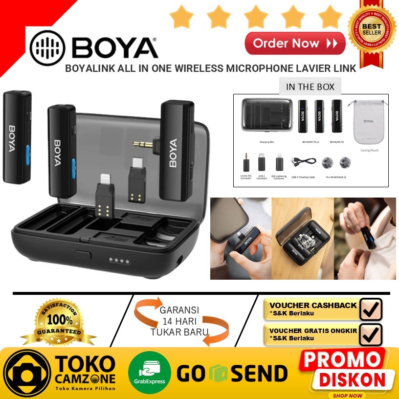 Jual Boya BoyaLink All in One Wireless Mic Boya Link Microphone ...