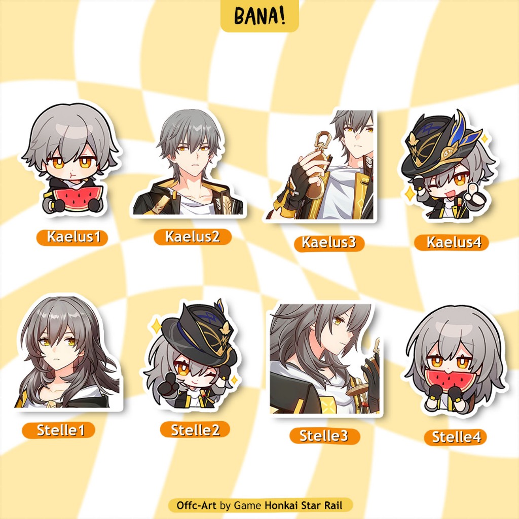 Jual Stiker CAELUS STELLE Honkai Star Rail Bijian Vinyl Waterproof ...