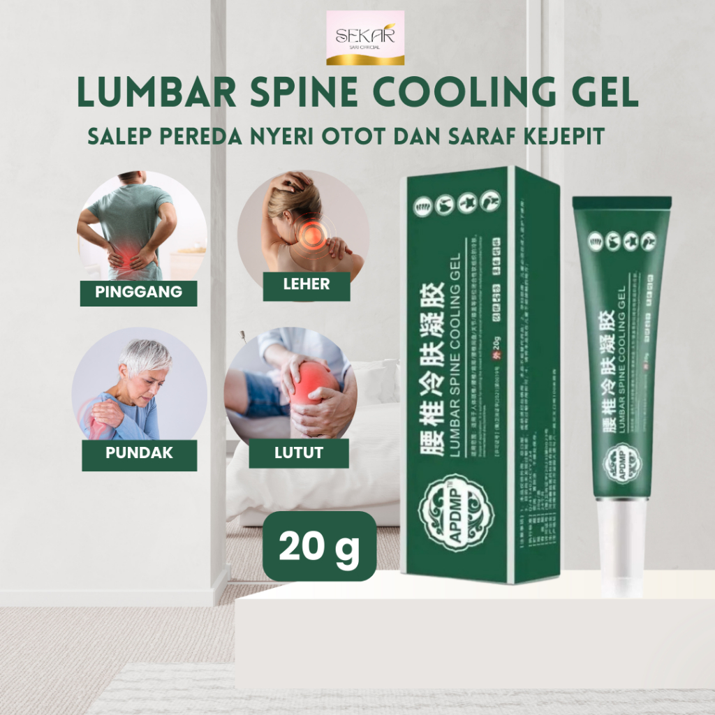 Jual Cream Lumbar Spine Cooling Gel 20g / Lumbar Spine Cooling Gel 20g ...