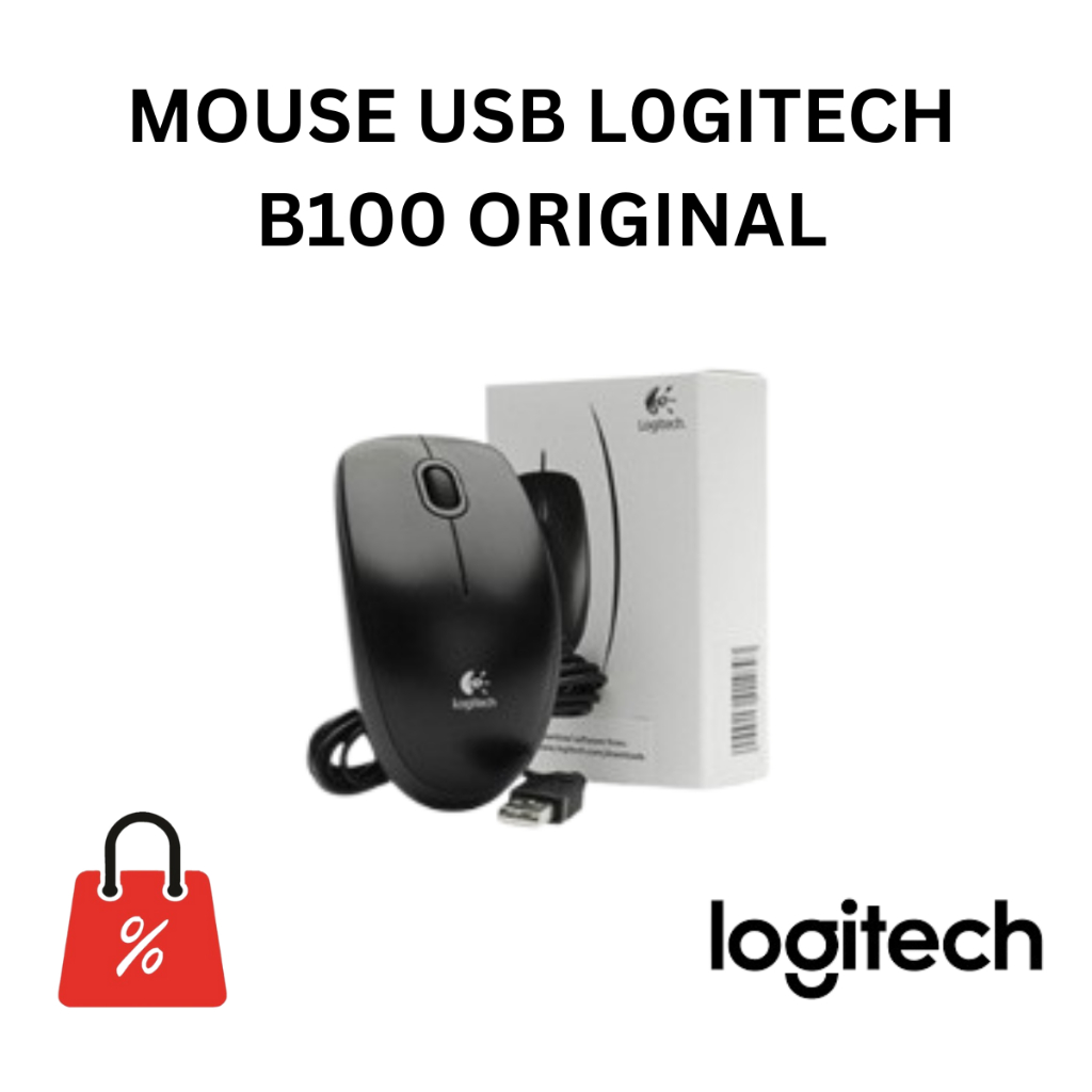 Jual MOUSE USB LOGITECH B100 ORIGINAL SEGEL | Shopee Indonesia