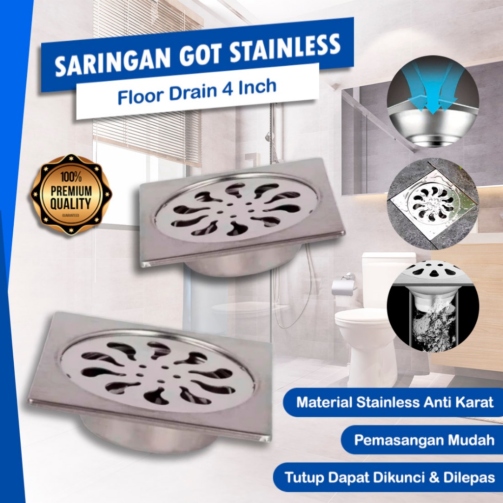 Jual IDEKU Saringan Got Stainless Steel 4 Inch – Saringan Pembuangan ...