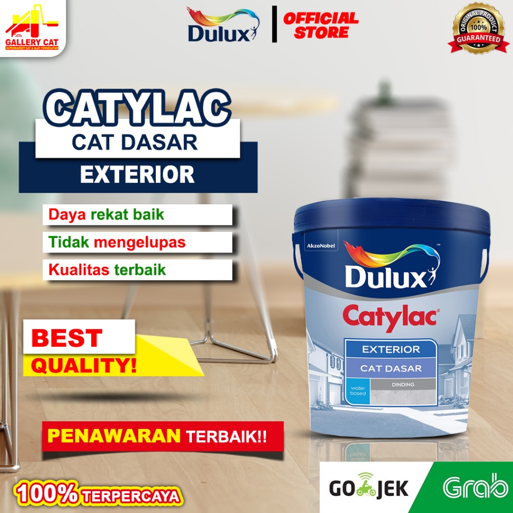 Jual Cat Dasar Tembok Exterior Dulux Catylac 21kg – Putih Semi Abu ...