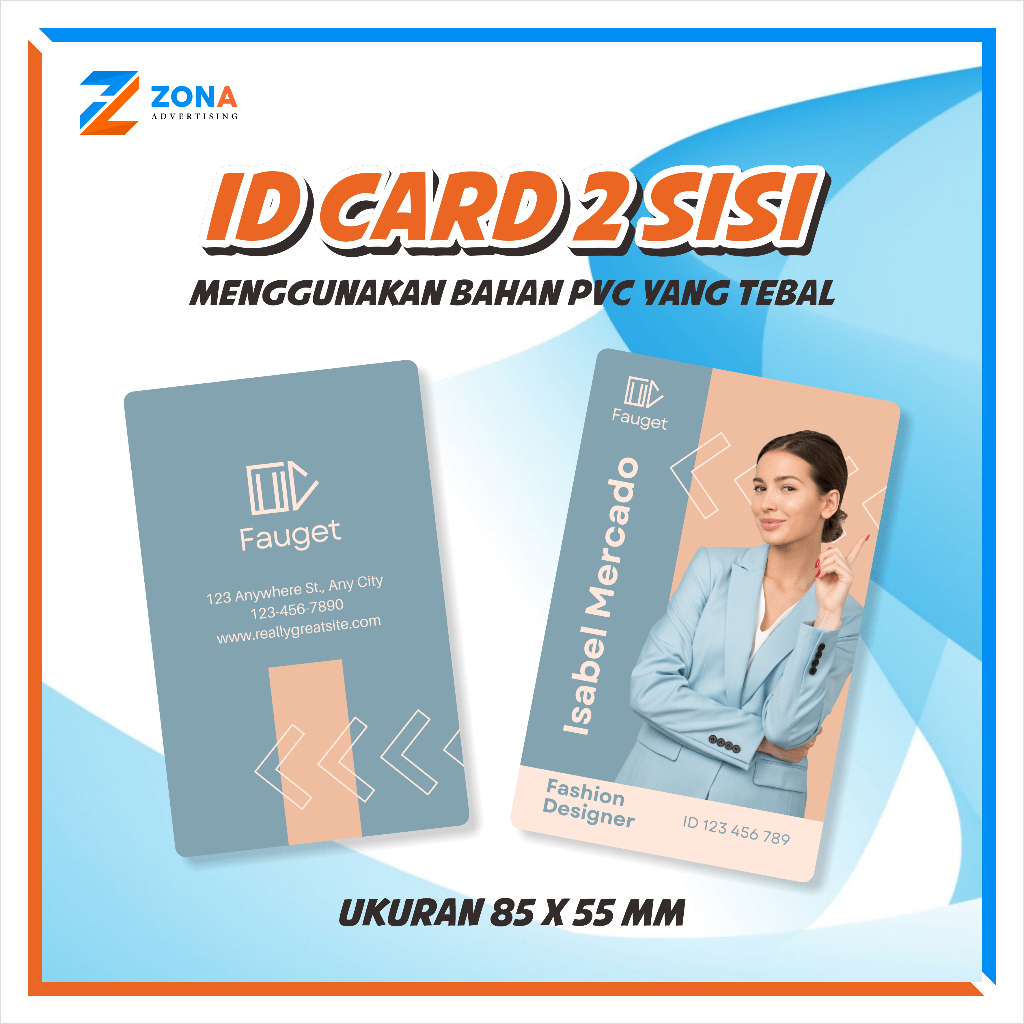 Jual ID CARD / ID CARD 2 SISI / ID CARD PVC / ID CARD CUSTOM | Shopee Indonesia