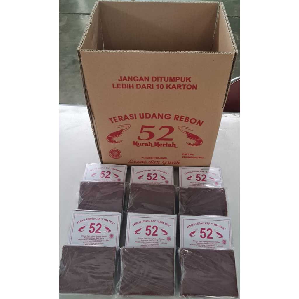 Jual Terasi udang rebon - terasi merah merk 52 | Shopee Indonesia