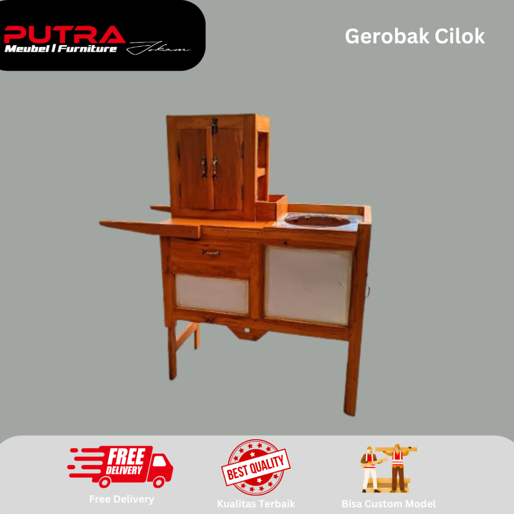 Jual Gerobak Cilok Dorong Pentol Siomay Bakso Bakar | Shopee Indonesia