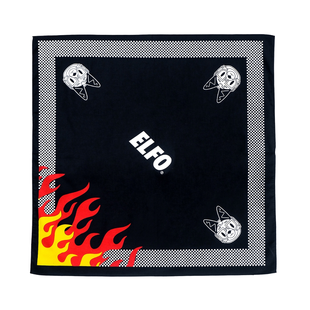 Jual ELFO - Checkred Flame Slayer Cotton Paris Premium | Bandana slayer ...