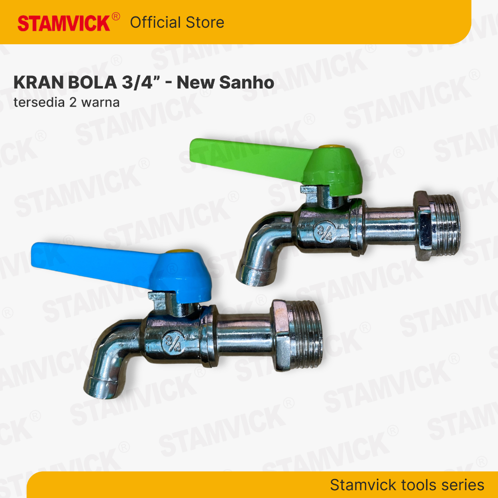 Jual Kran Bola Aluminium New Sanho 3/4inch Engkol | Shopee Indonesia