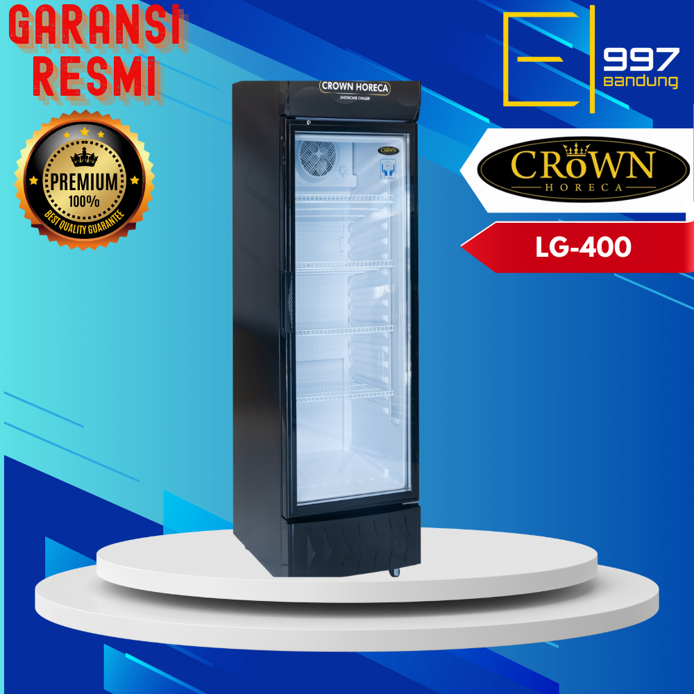 Jual Showcase CROWN LG-400 / B LG 400 / BLG400 1 Pintu 360 Liter | Shopee Indonesia