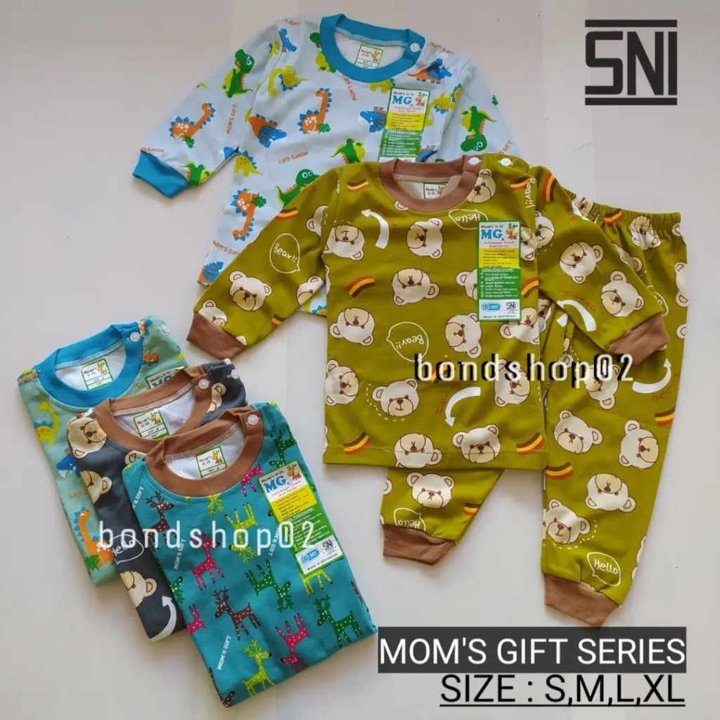 Jual Baju Bayi Setelan Mom's Gift Panjang / Set Piyama Full Print Anak ...