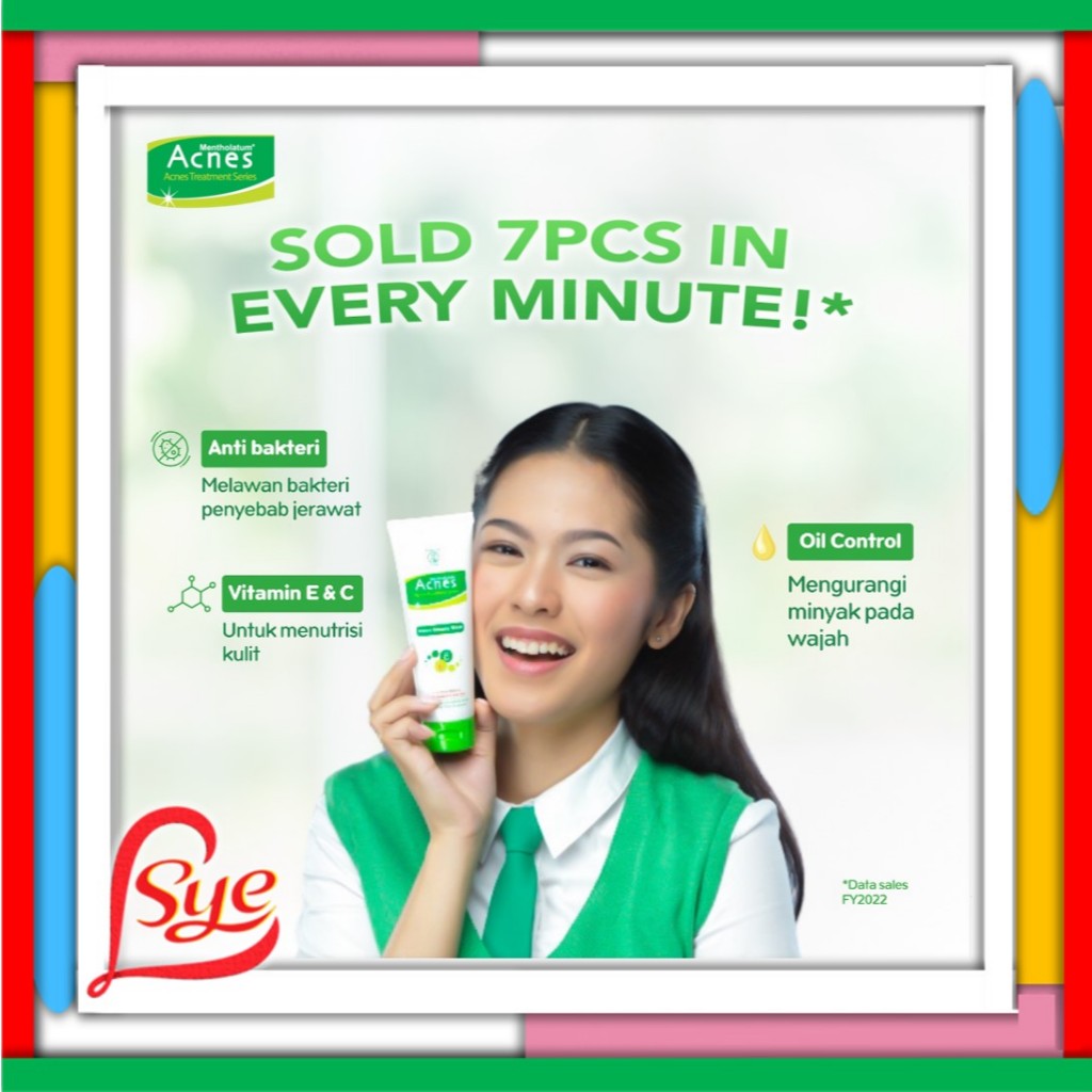 Jual Acnes Creamy Wash 50gr & 100gr | Anti Acne Gentle Face Wash ...