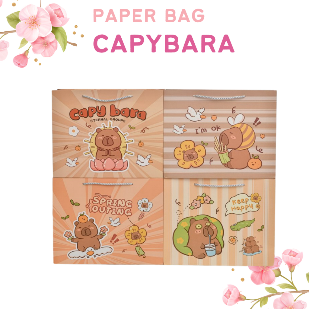 Jual Paper Bag Capybara Tas Kado Goodies Bag Capybara | Shopee Indonesia