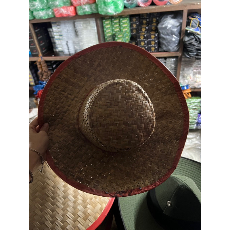 Jual Topi Tani Anyaman Purun Binjai Awet Berkebun Cod | Shopee Indonesia