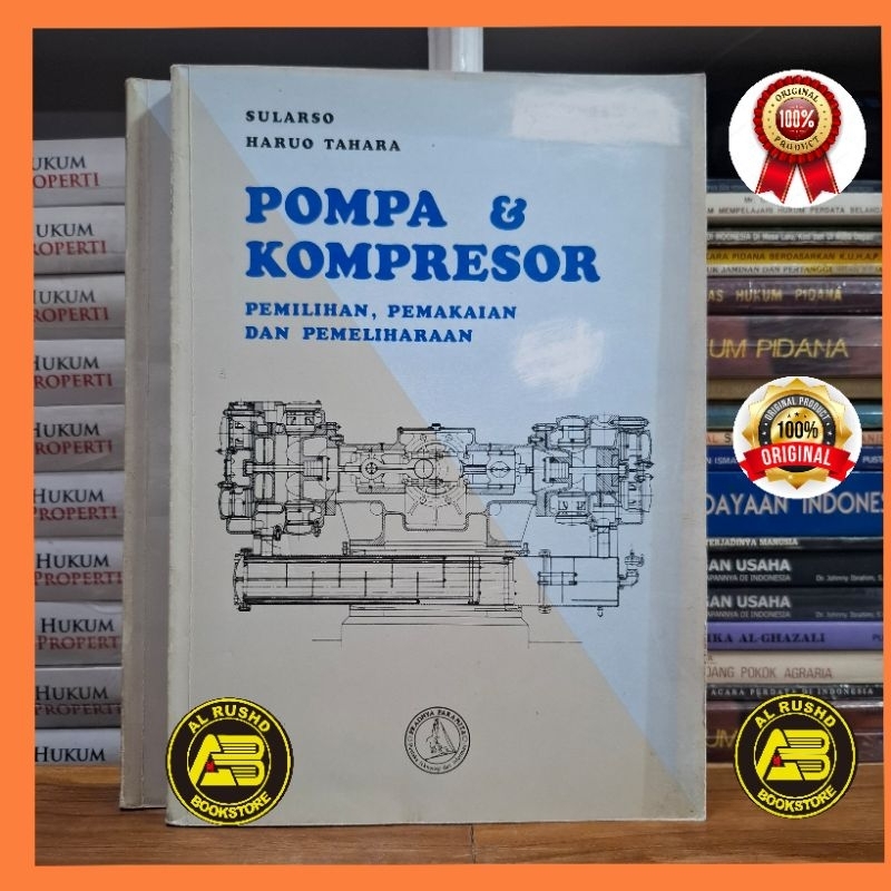 Jual Buku (ORI 100%) POMPA dan KOMPRESOR Pemilihan Pemakaian dan Pemeliharaan ~ Sularso / Haruo ...