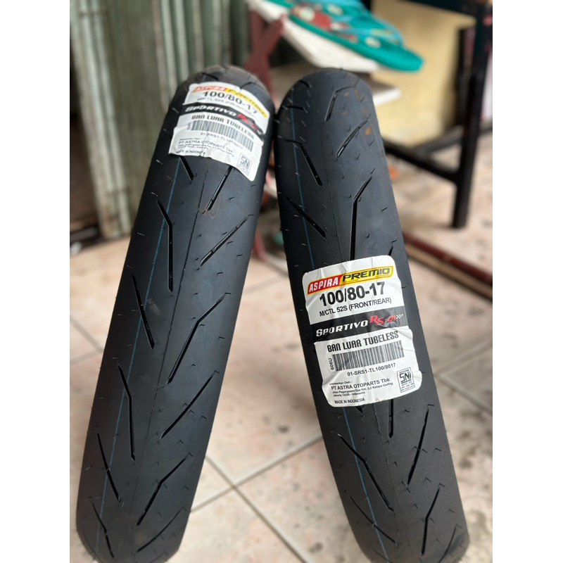 Jual BAN ASPIRA PREMIO SPORTIVO RS 01 100/80-17 90/80-14 SOFT COMPOUND ASTRA OTOPARTS RAGI MIRIP ...