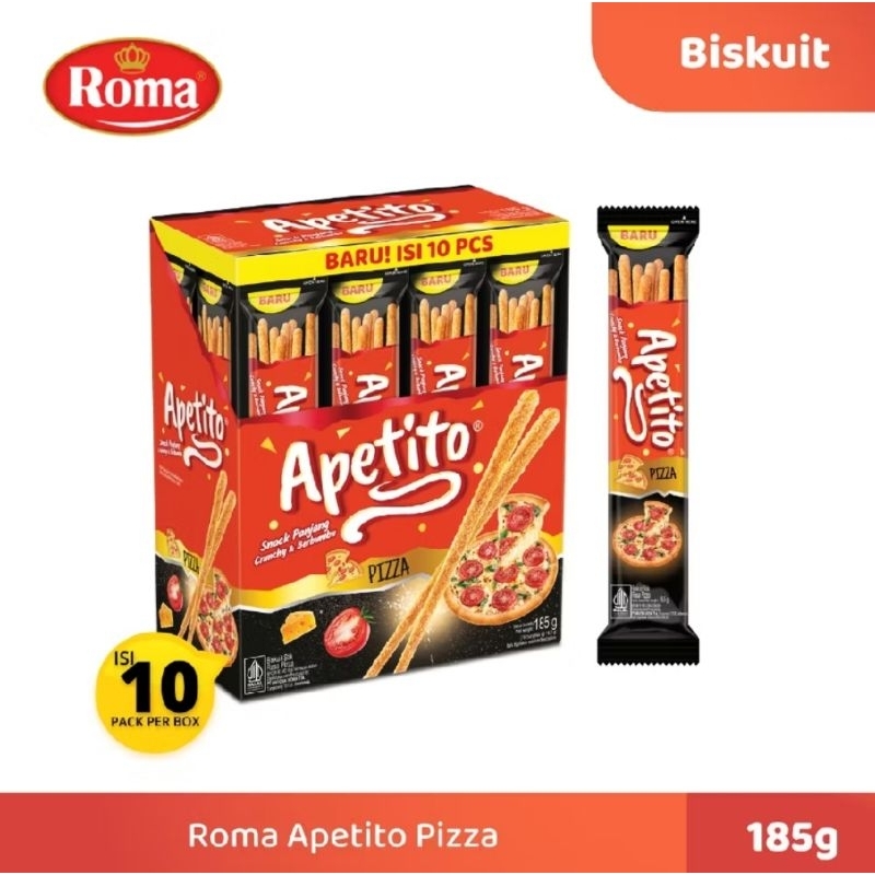 Jual Roma Apetito Pizza Box 185g (10 Sachet @18,5g) | Shopee Indonesia