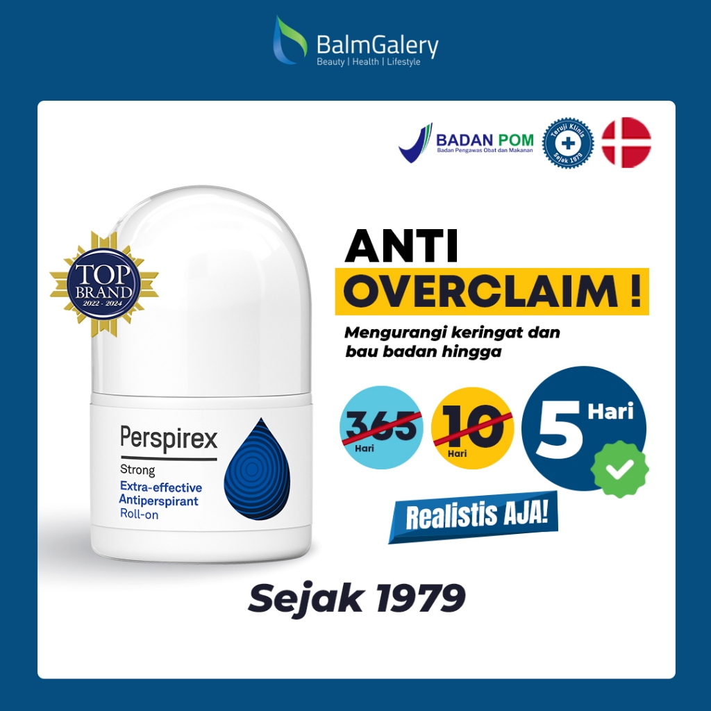 Jual BALMGALERY - Perspirex STRONG Antiperspirant / Deodorant Roll On ...