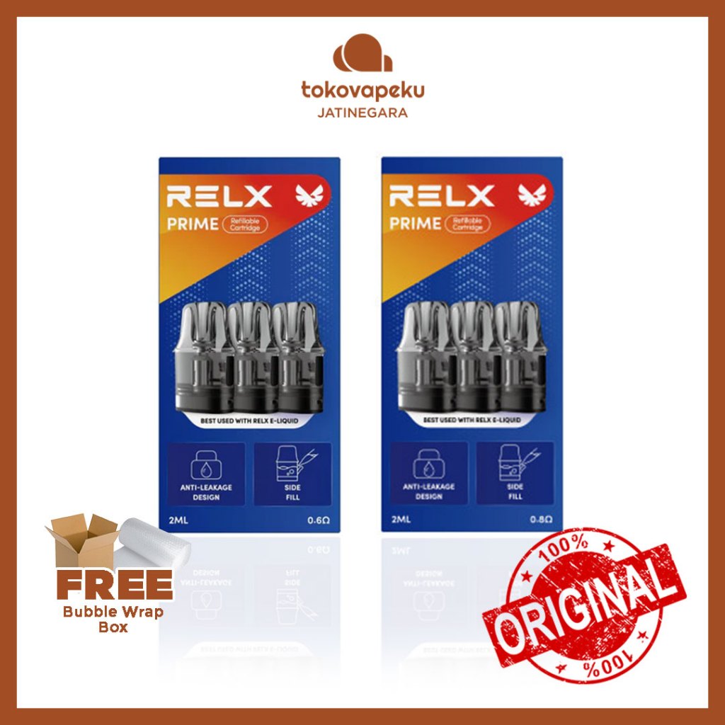 Jual CARTRIDGE RELX PRIME POD KIT CATRIDGE POD RELX 2ML ORI by RELX ...