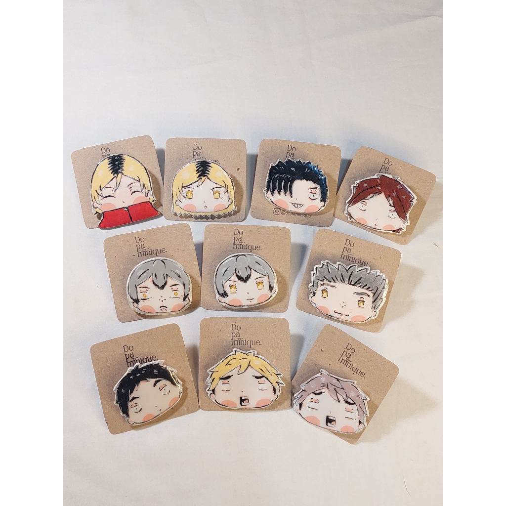 Jual Haikyuu handmade clay pins | Shopee Indonesia