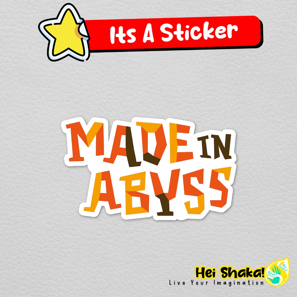 Jual Stiker Made in Abyss Logo Sticker Vinyl Anime Manga Jepang Bahan ...