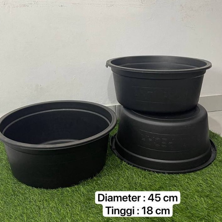 Jual Jolang Hitam Bak Mandi Karet Anti Pecah Plastik Tebal Ember Baskom ...