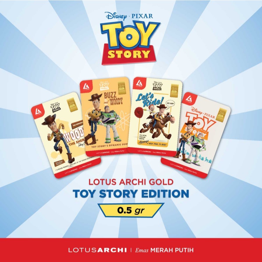 Jual LM Lotus Archi Disney Toy Story Edition - LA Logam Mulia | Shopee Indonesia