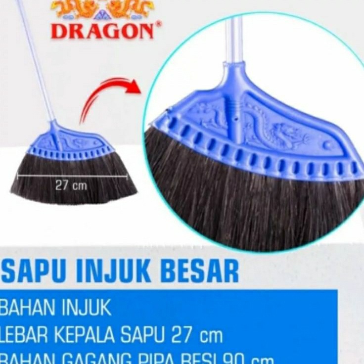 Jual DRAGON SAPU Injuk Sapu Lantai Hitam Sapu Injuk Besar DRAGON Sapu ...
