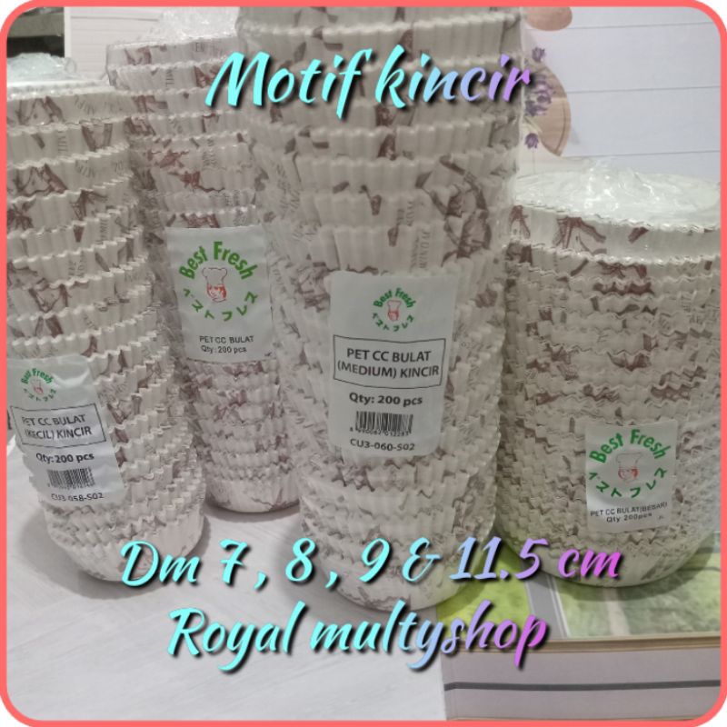 Jual Cup roti laminasi Bulat 7 , 8 , 9 & 11,5 cm Motif KINCIR isi 200 ...