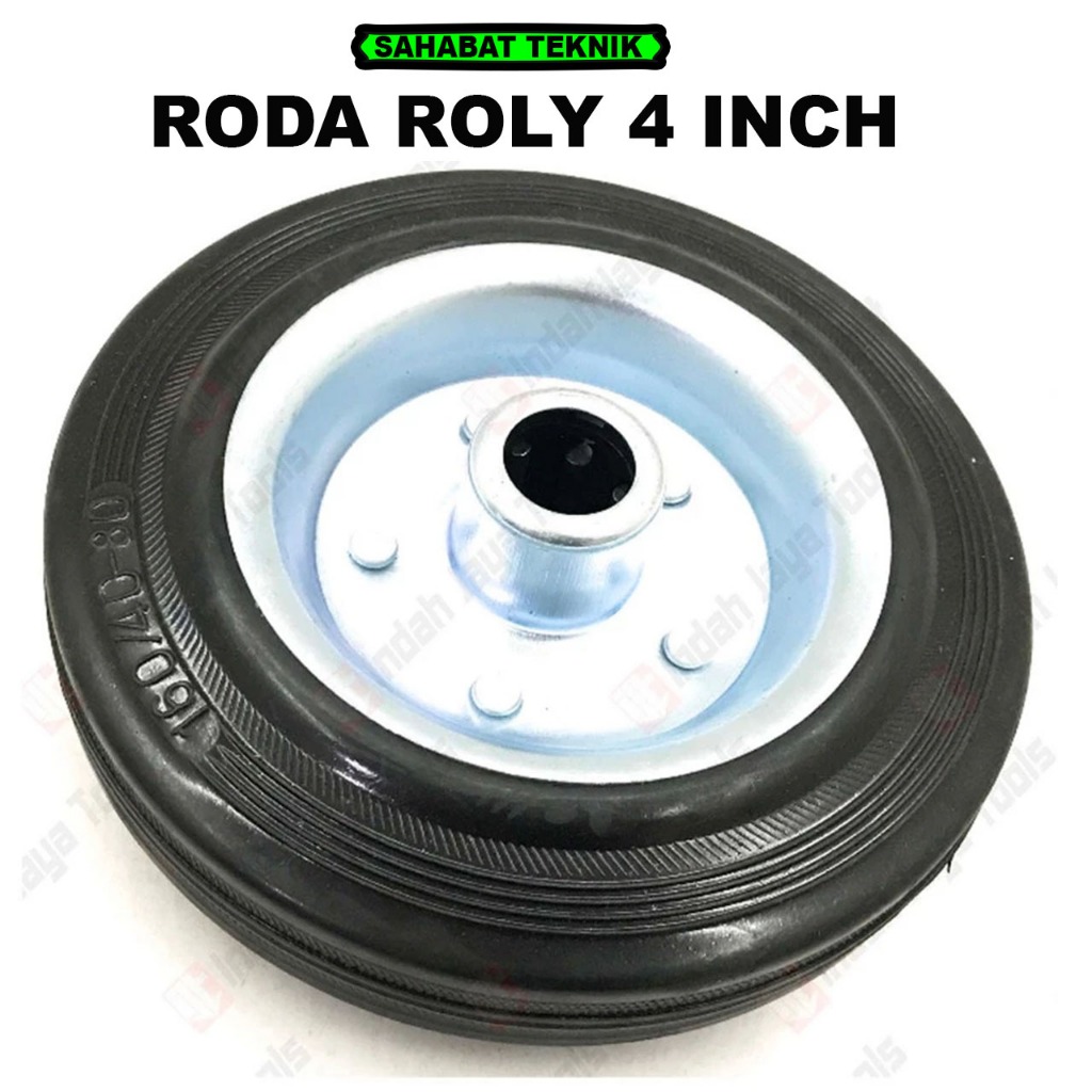 Jual RODA KARET ROLY ONLY 4 Inch / Roda Caster Roda Karet Roda Gerobak ...