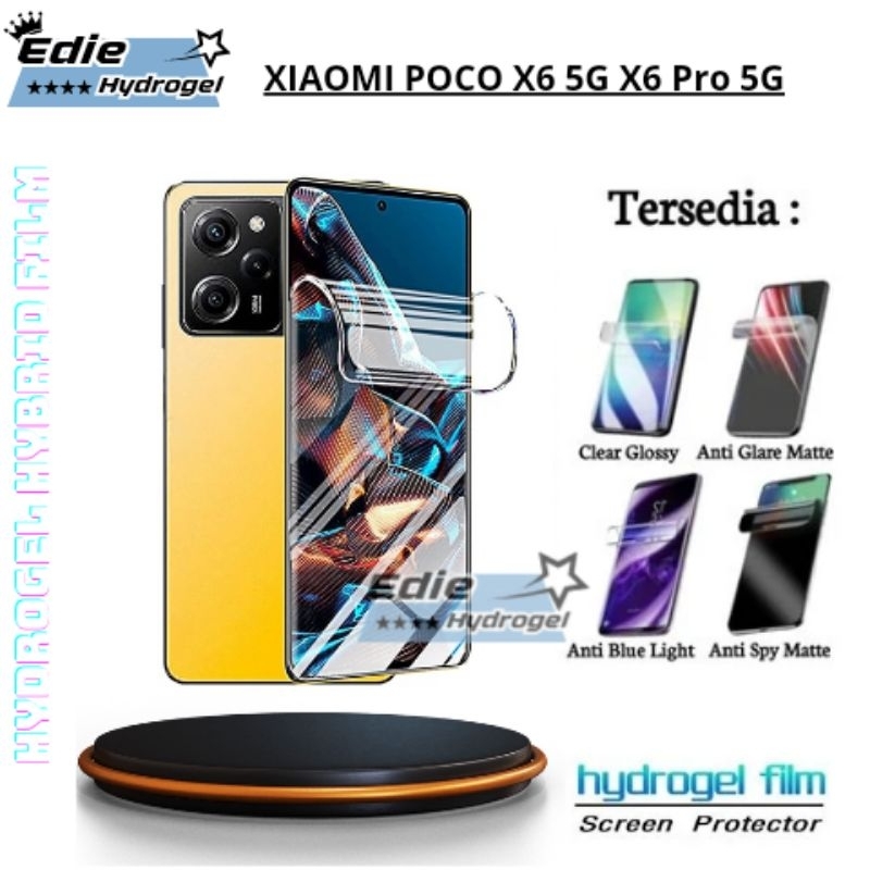Jual Anti Gores Hydrogel Xiaomi Poco X6 5G Xy Pro 5G Clear HD Blue Matte Spy Privacy Screen ...