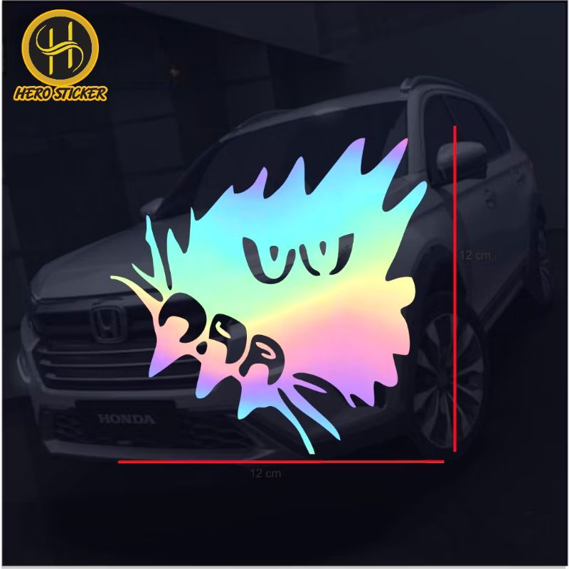 Jual Sticker Cutting Monster Scratch Stiker Mobil Unik Lucu Stiker ...