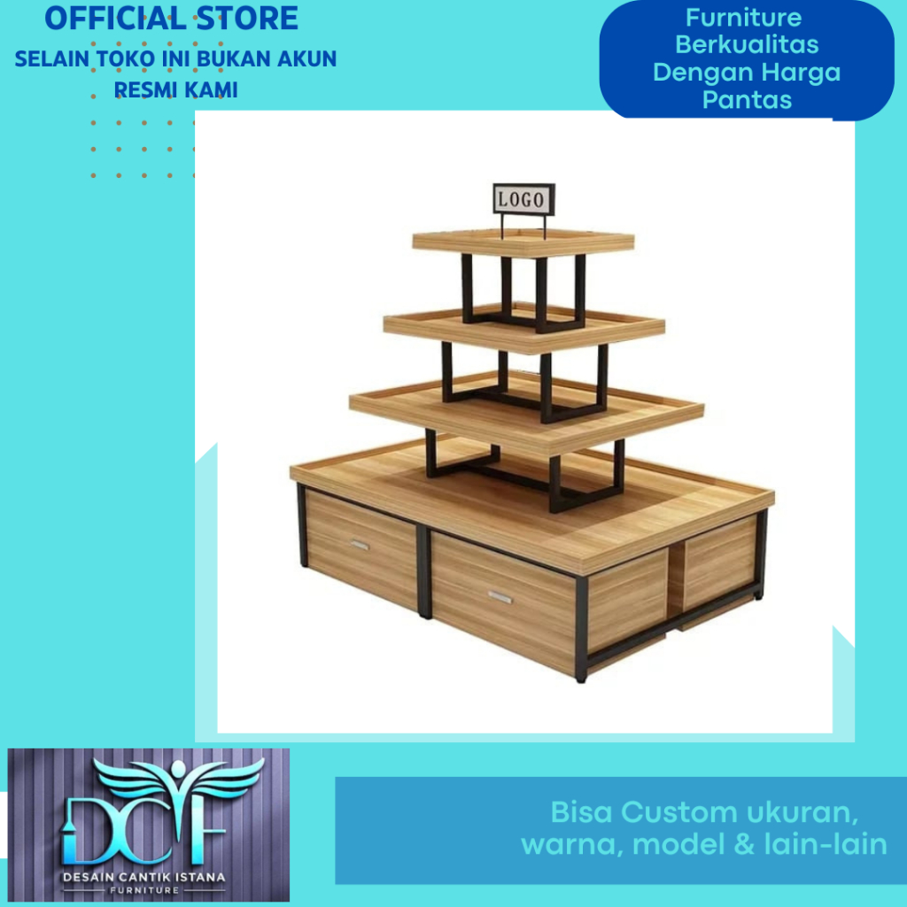 Jual Rak Display Toko Model Tingkat Pintu Box | Shopee Indonesia