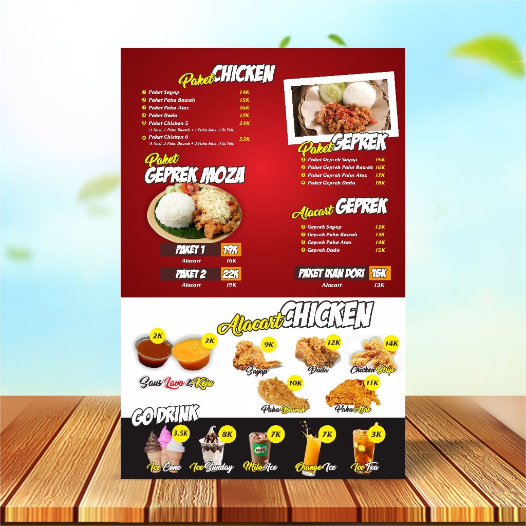 Jual CETAK MENU CAFE, RESTAURAN, PECEL LELE DLL | Shopee Indonesia