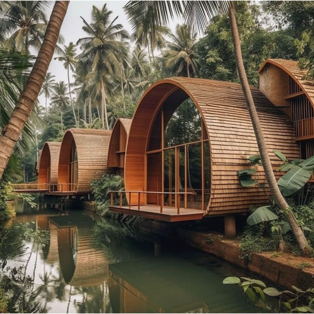 Jual rumah lumbung | rumah kayu unik | villa rumah kayu | Shopee Indonesia