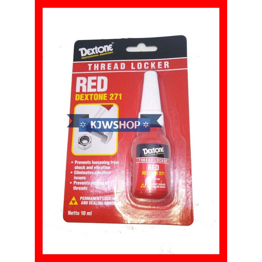 Jual Thread Locker Dextone Red 271 Lem Tripot Lem Baut Permanent Lem ...